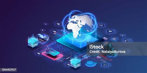 베이스 스테이션의 수신기입니다 글로벌 소셜 네트워크 지구와 네트워크 및 위성 데이터 교환 지구 암호 화폐및 블록 체인 및 Iot에 대한 통신 행성 지구에 대한 스톡 벡터