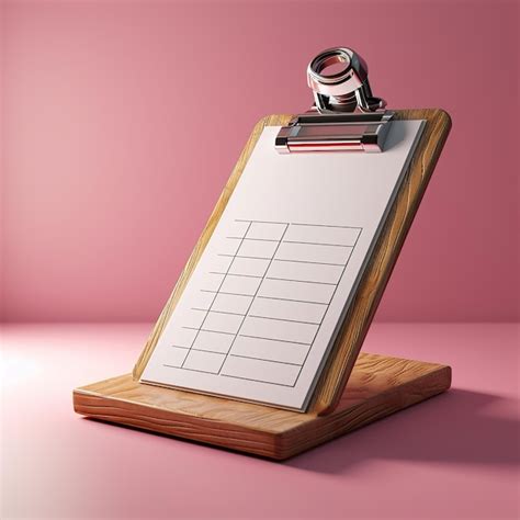 Premium AI Image 3d White Clipboard Task Management Todo Check List