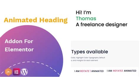 Animated Headline Addon For Elementor WP Themes Plugins