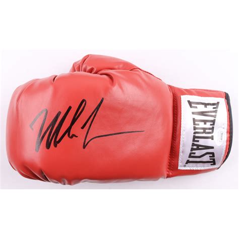 Mike Tyson Signed Everlast Boxing Glove Jsa Pristine Auction
