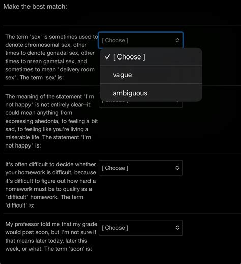 Solved Make The Best Matchthe Term Sex Is Sometimes Used