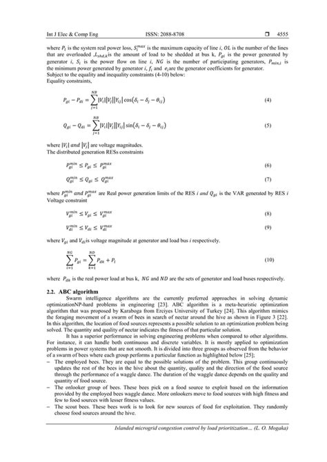 Islanded Microgrid Congestion Control By Load Prioritization And