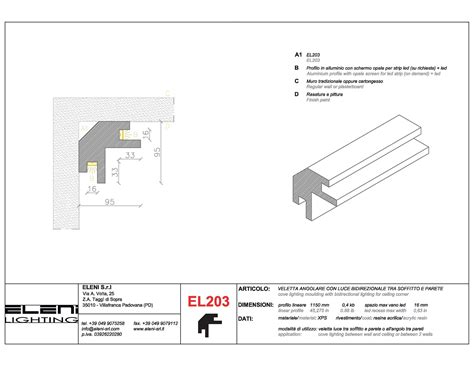 Semi Inset Linear Lighting Profile El203 Angular Lighting Profile By