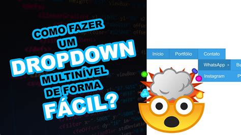 Como fazer um menu DROPDOWN MULTINÍVEL usando apenas HTML e CSS de