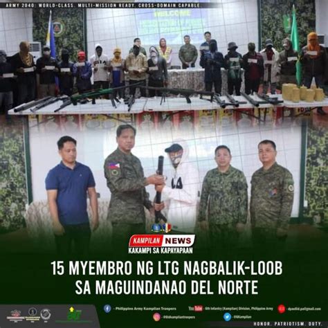 15 Rebels Surrender In Maguindanao Del Norte Manila Standard