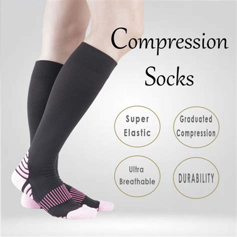 Md Compression Knee High Socks With Assured Gradient Compression Lazada Ph