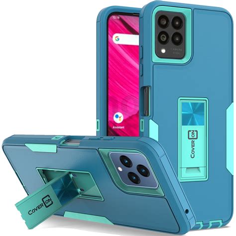 Coveron For T Mobile Revvl Pro G Phone Case Military Grade Heavy Duty Full Body Kickstand