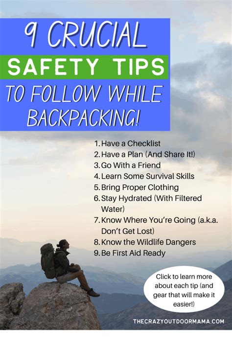 Essential Backpacking Safety Tips Stay Safe While Hiking The Crazy Outdoor Mama