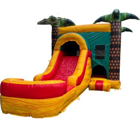 Paradise Splash Bounce House With Slide Happy Daze Party Rentals