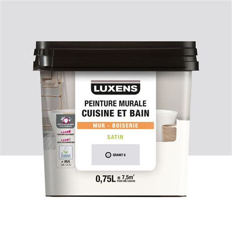 Peinture Mur Plafond Granit 6 Satin Luxens Cuisine Et Bain 075l