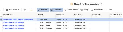Calendar App Multiple Sheets Smartsheet Community