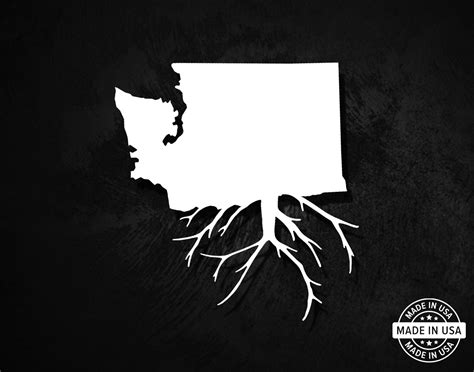 Washington State Roots Decal American Die Cut Decals