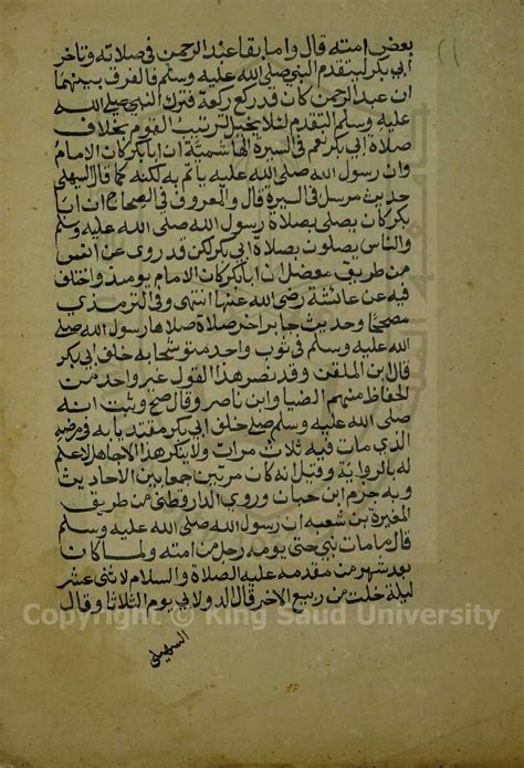 مخطوطات كتاب في السيرة النبوية الصفحة رقم 13