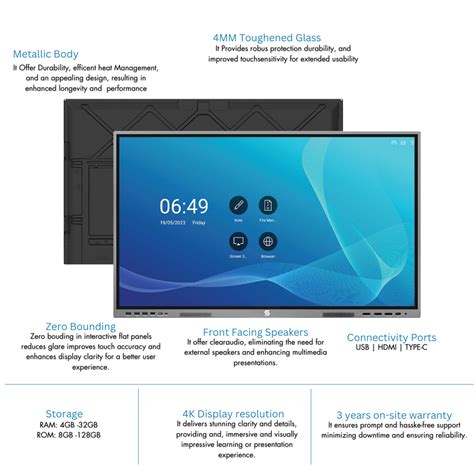 Interactive Flat Panel 55 Rs 65k Free Delivery