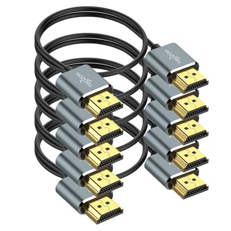 Slim 4k Hdmi Cable 33ft 5 Pack Ultra Thin And Flexible