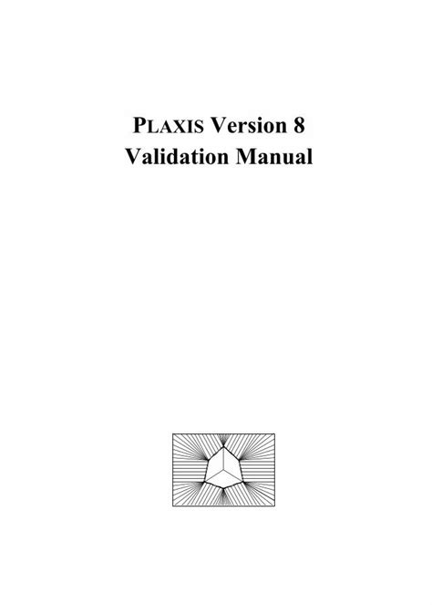 pdf plaxis v8 validation manual széchenyi istván egyetemse sze hu