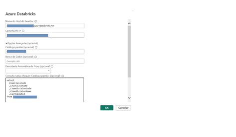 how to resolve this error while getting data from databricks from power