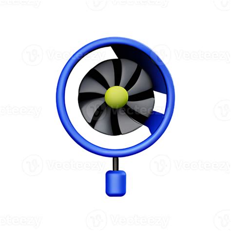 Fan 3d Rendering Icon Illustration 28853298 Png