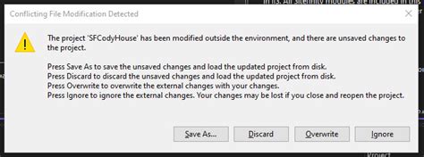 How To Handle Conflicting File Modification Detected Error