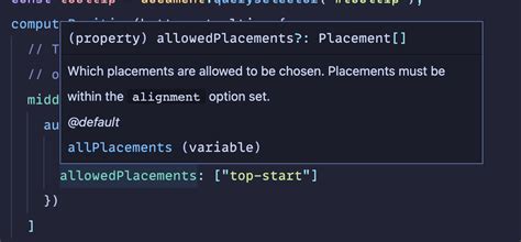 AutoPlacement Config AllowedPlacement Values Start And End Do Not Work Unless An Alignment