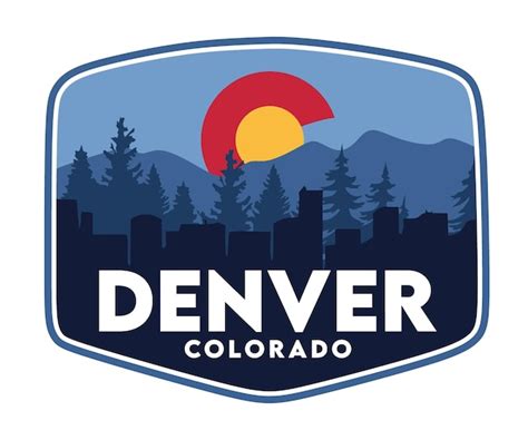 Premium Vector Denver Colorado United States With Beautiful Views