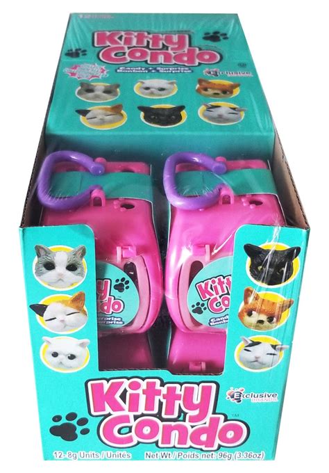 Exclusive Brands Kitty Condo Filled With Candy 12 X 8g 0 3 Oz 96g
