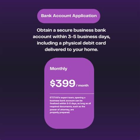 Bank Account Application Eti Tax