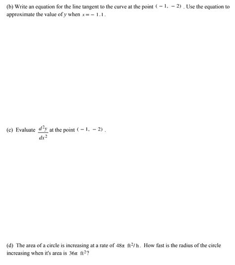 Solved Consider The Curve Given By The Equation Y Chegg