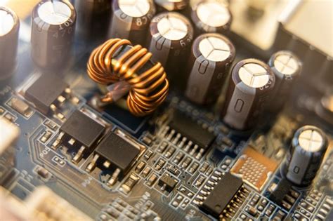 Premium Photo Background Of Various Electronic Components On Printed Circuit Board