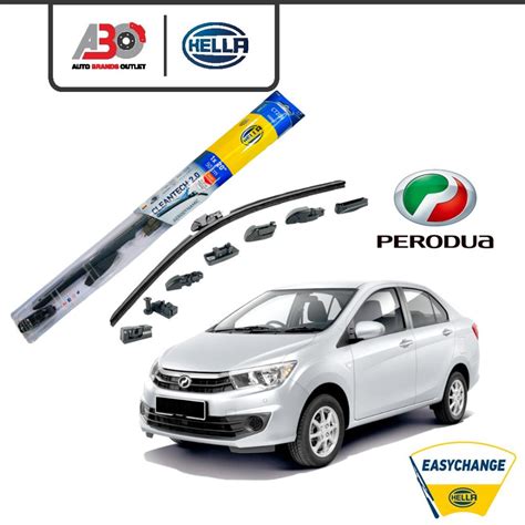 🔥free T🔥hella Nanotechnology Wiper Blades Set Perodua Bezza All Gen