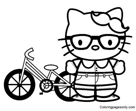可爱的 Hello Kitty 壁纸 书呆子