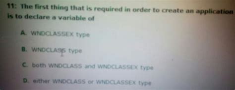 Solved The First Thing That Is Required In Order To Create