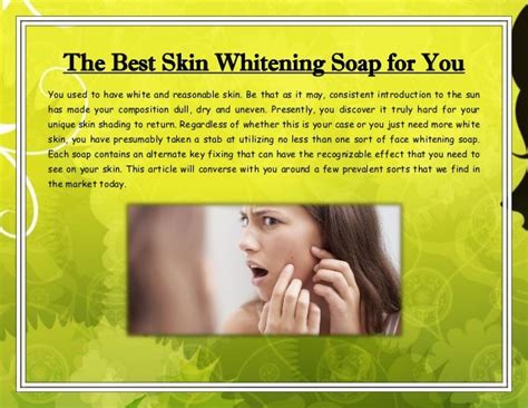 The Best Skin Whitening Soap For You
