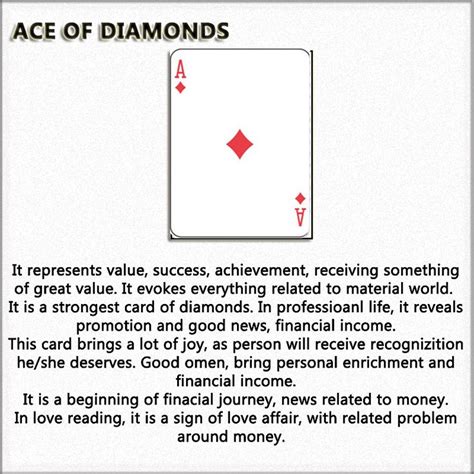 Ace Of Diamonds Cartomancy Cartomancy Learning Tarot Cards