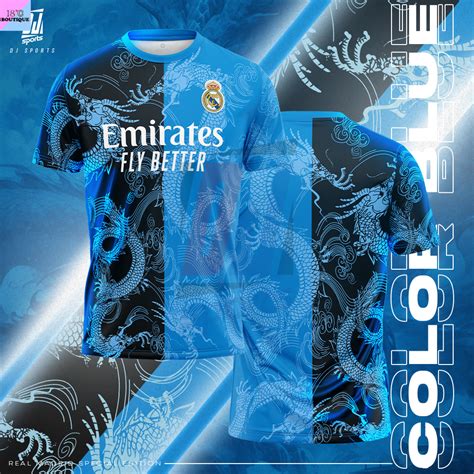 DJ Sport Jersey FOOTBALL Real Madrid Dragon Special Ed Size S XL Baju Jersi Bola