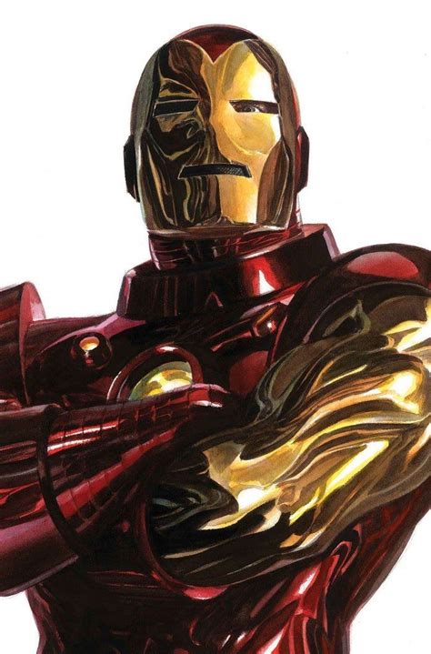 The Golden Avenger Alex Ross Marvel Art Iron Man Comic