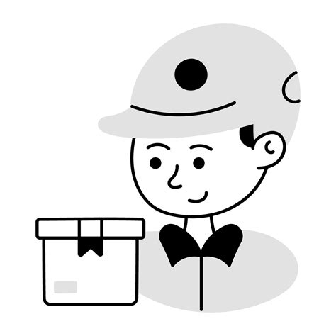 Trendy Delivery Boy 29111467 Vector Art At Vecteezy