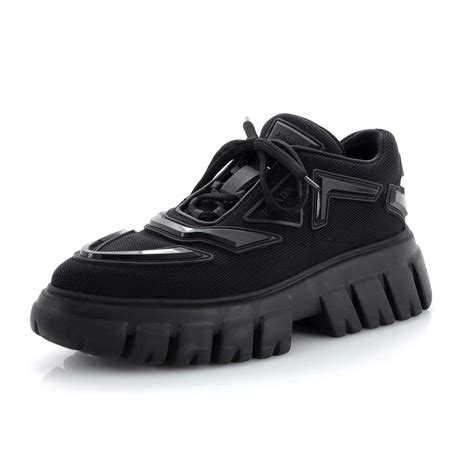 Prada Evolution Thunder Sneakers Mesh In Black Lyst