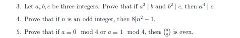 solved let a b c be three integers prove that if a 2 b