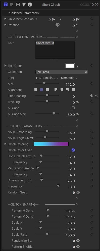 Short Circuit User Guide FCPXTemplates