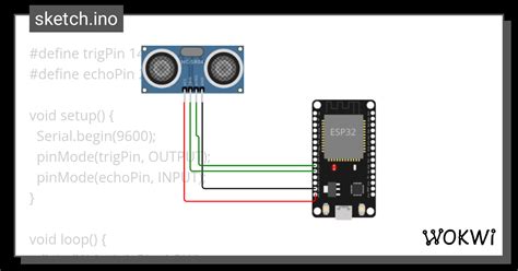 Ultra Sonic Wokwi Esp32 Stm32 Arduino Simulator