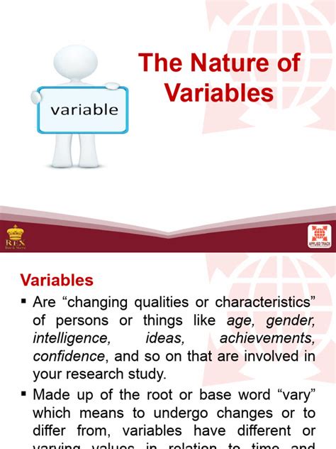 The Nature Of Variables Pdf Dependent And Independent Variables