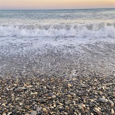 Pebble Beach On The Black Sea Coast Stock Image Image Of Coast