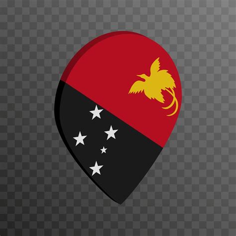 map pointer with papua new guinea flag vector illustration 17228528