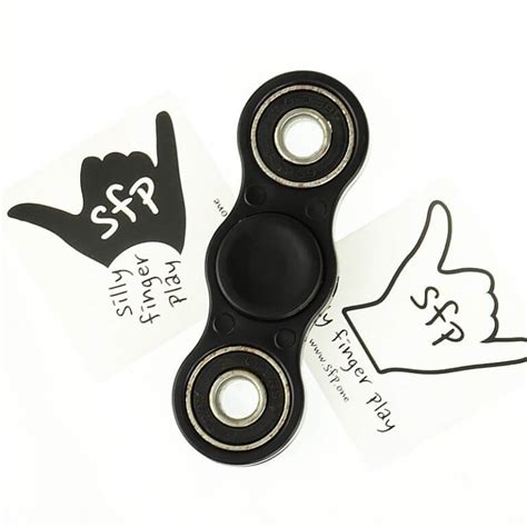 Sfp Dual Spinner Fidget Black Noir Free Bag Kendama Canada