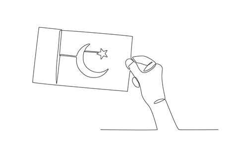 Pakistani Flag Painting Vector Art At Vecteezy