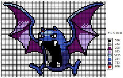 Crochet Fanatic Pokemon 41 49 Zubat Golbat Oddish Gloom Vileplume