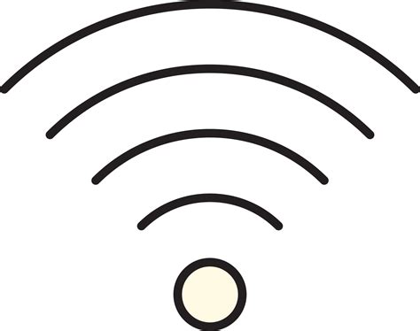 Black Outline Wifi Icon Or Symbol 24158202 Vector Art At Vecteezy