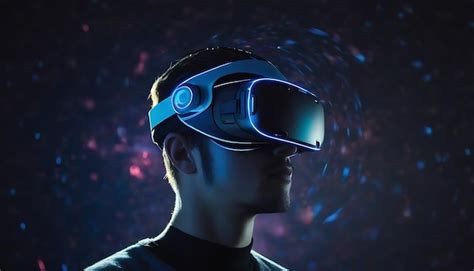 Vr ar máscara de realidade virtual capacete óculos inovação futura tecnologia dados cérebro