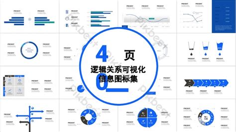 40 Page Logical Relationship Visualization Chart Set Ppt Template Powerpoint Pptx Template
